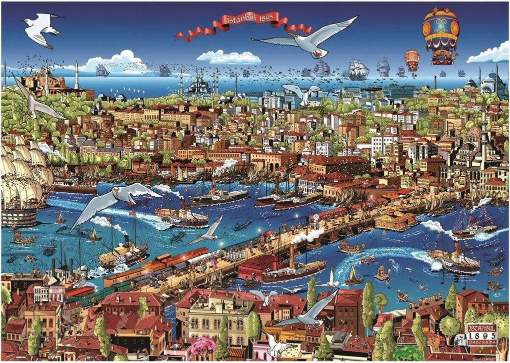 Anatolian puzzle istanbul 1895, 3000 dílků