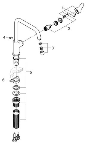 GROHE 304702430 - Dřezová baterie START 310 mm černá