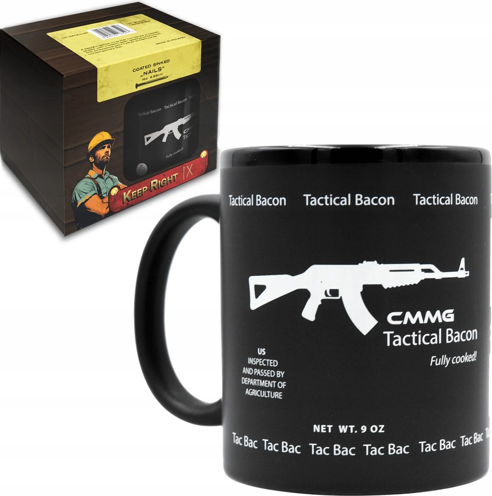 Hrnek s potiskem DayZ Tactical Bacon Krabička Hřebíky Gadget hráče DayZ