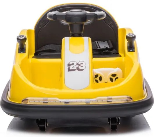 LEAN CARS Bateriové vozidlo GTS1166 LED světla dálkové ovládání žluté