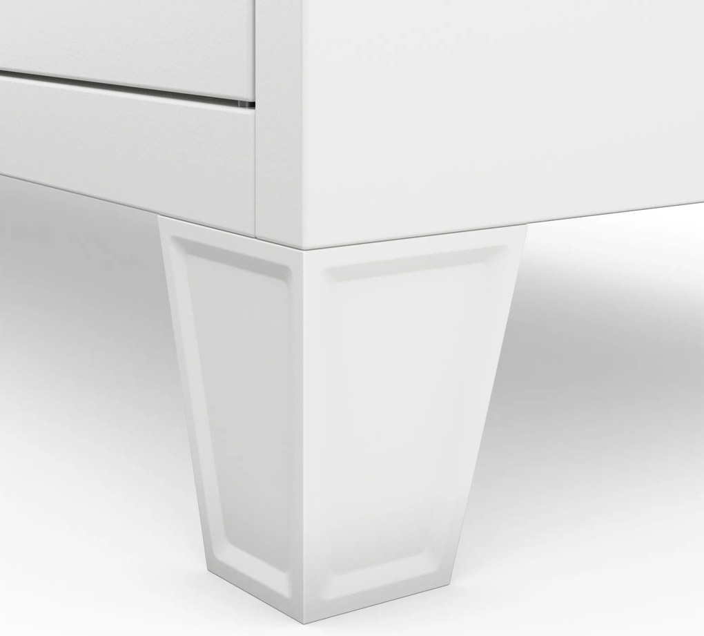Šatní skříň s 20 uzamykatelnými boxy, bílá, 1360x1720x450 mm: ROBERT