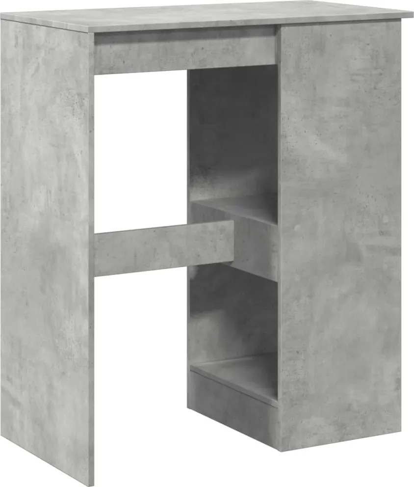 vidaXL Barový stůl s regály 90 x 47,5 x 103,5 cm kompozit [854337] Barva: kouřový dub