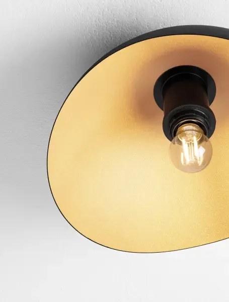 LED černo-zlaté designové stropní svítidlo Opsi 30