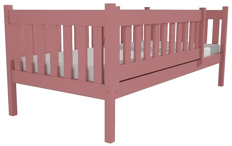 Vomaks Dětská postel M 012 NEW* 70 x 160 cm netransparentní barva růžová