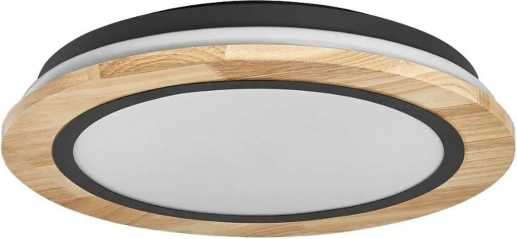 LEDVANCE Smart+ - Chytré stropní LED svítidlo Orbis, průměr 40 cm, Wood 4058075754751