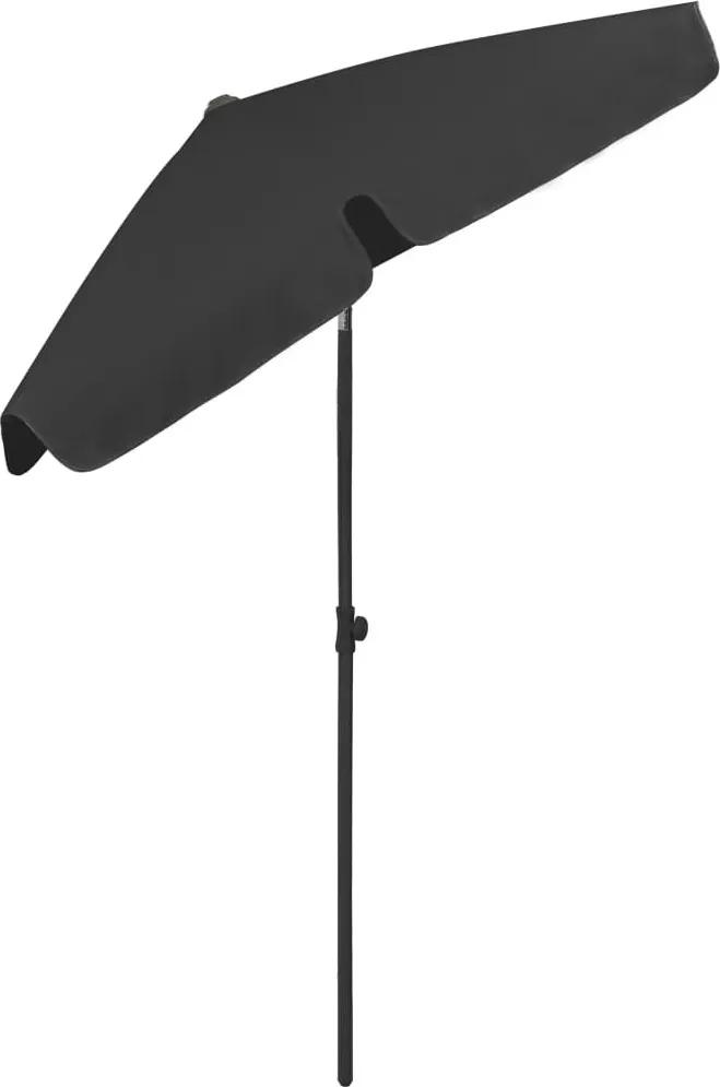 vidaXL Plážový slunečník 180 x 200 cm [314725] Barva: Černá