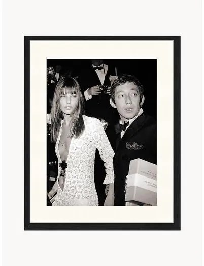 Zarámovaná fotografie Serge Gainsbourg & Jane Birkin