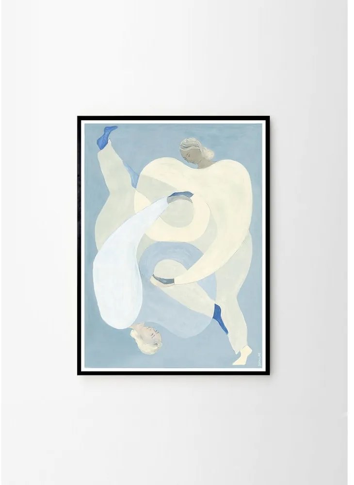 Plakát 50x70 cm Hold You - Blue – Sofia Lind – The Poster Club