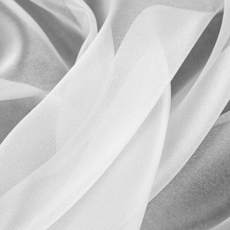 Jemná bílá záclona na kroužcích ANABEL 300 x 260 cm