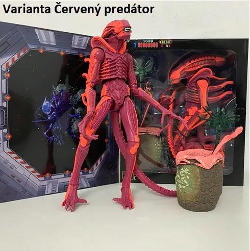NECA figurka Predátor Lab Escape x Vetřelec Varianta: červený predátor, s krabicí