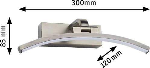 Paulmann 95559 - LED/6W Obrazové svítidlo BENTO 230V 30 cm mosaz