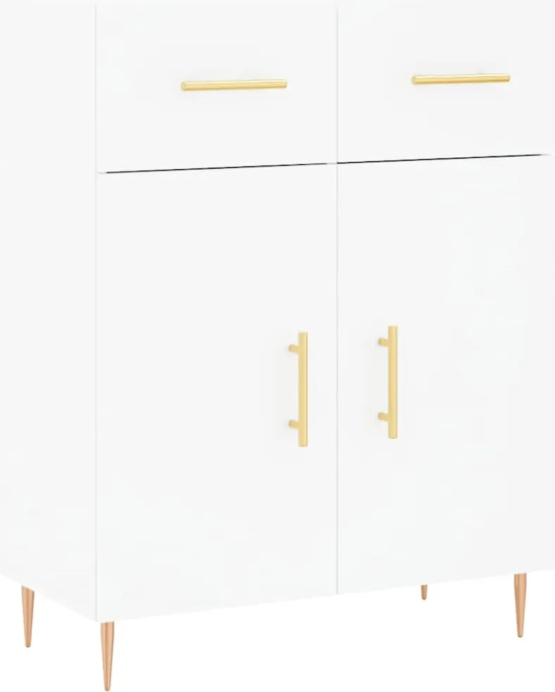 Skříň highboard bílá 69,5 x 34 x 180 cm kompozitní dřevo 3199865
