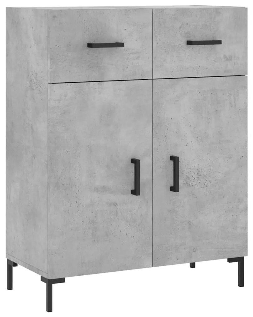 Skříň highboard betonově šedá 69,5x34x180 cm kompozitní dřevo,  3199877