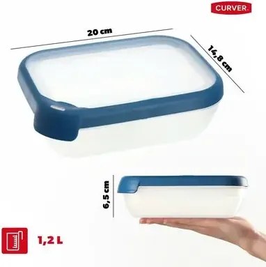 Curver Dóza na potraviny 1.2 l modrá