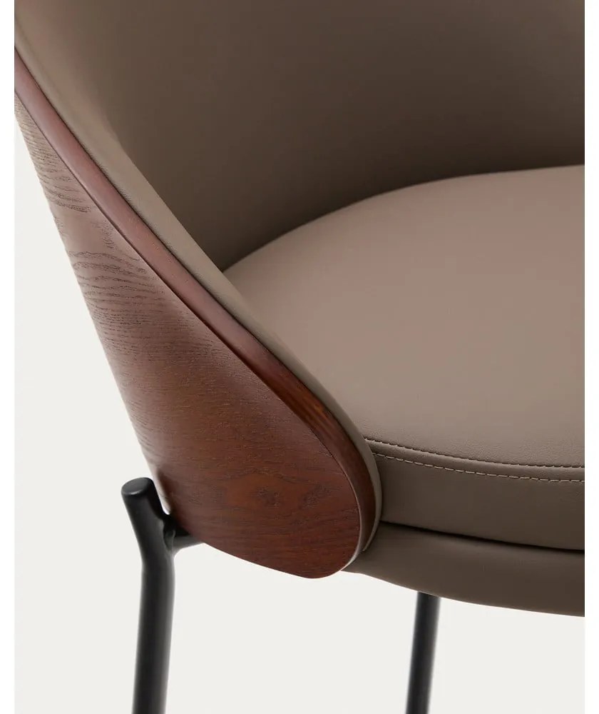 Hnědá barová židle (výška sedáku 65 cm) Eamy – Kave Home