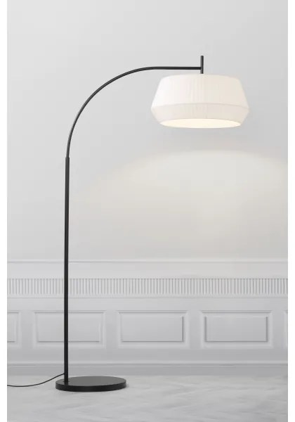 Nordlux - Stojací lampa DICTE 1xE27/60W/230V černá/bílá
