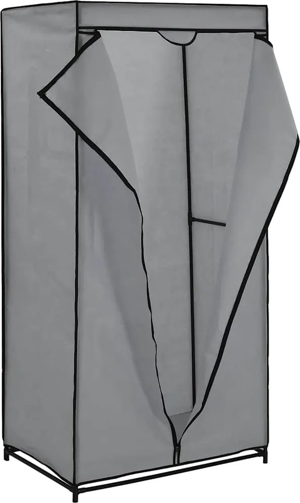 Šatní skříň šedá 75 x 50 x 160 cm 282440