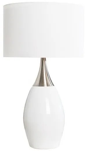 Deflee stolní lampa CARLA WHITE LAMSTOL37006lněné vlákno, kov  30 cm x 60 cm x 30 cm DF2035236