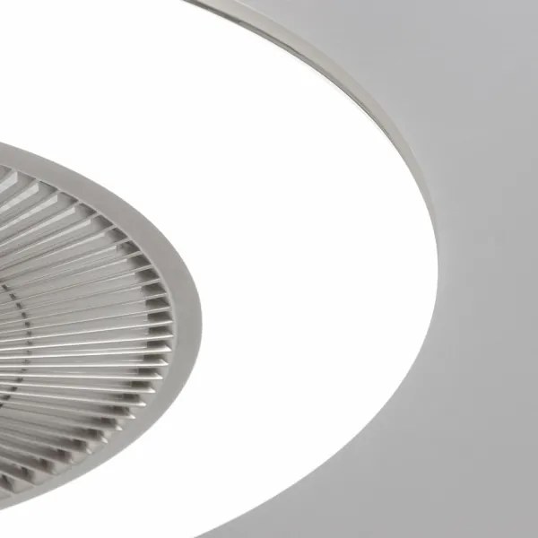 Brilagi - LED Stmívatelné svítidlo s ventilátorem AURA LED/38W/230V stříbrná +DO