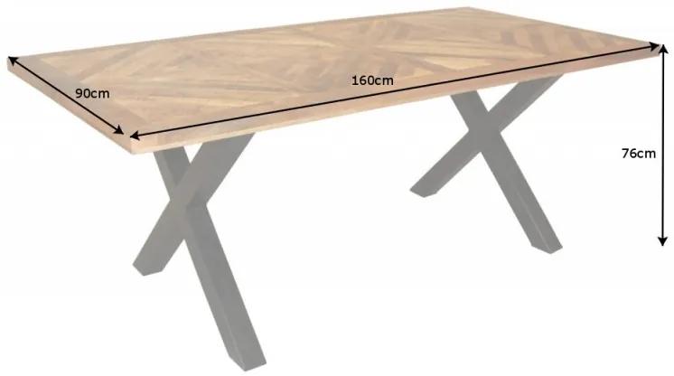 Jídelní stůl Infinity Home 160cm přírodní mango / 39286
