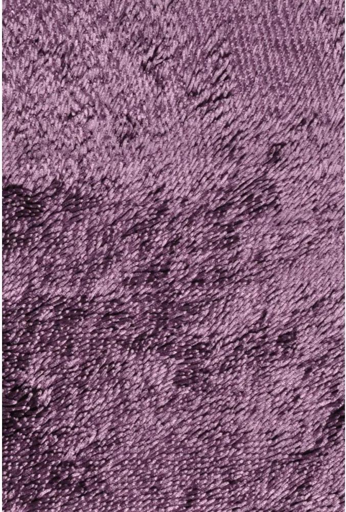 Chlupatý kusový koberec Shine Shaggy | fialový Typ: 50x80 cm | BIANO