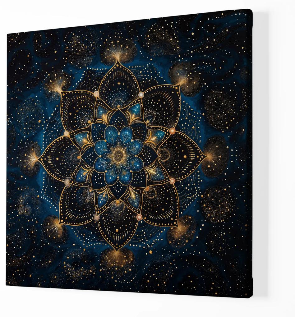 Obraz na plátně - Mandala Vesmírný dotek FeelHappy.cz Velikost obrazu: 120 x 120 cm