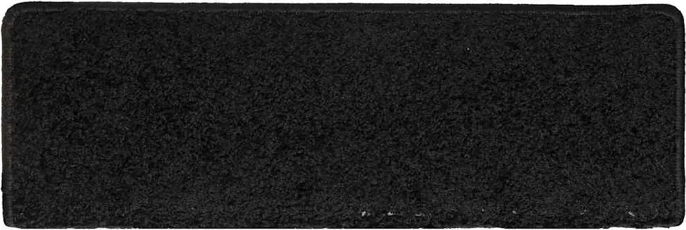 Schodové rohože 30 ks 65 x 21 x 4 cm černé s obdélníkovým okrajem 3365826