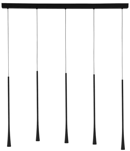 LED lustr Goccio 110 černá