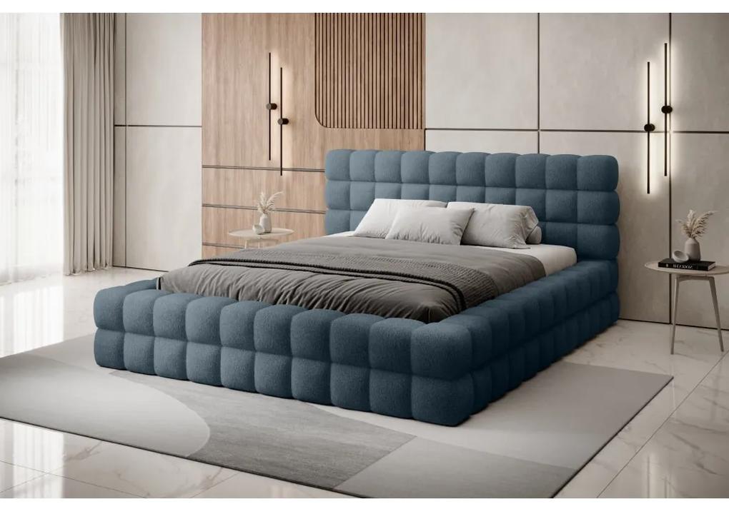 Eltap Čalouněná postel Dizzle Materiál a barva potahu: Amore 40 - modrá, Rozměry (cm): 180x200