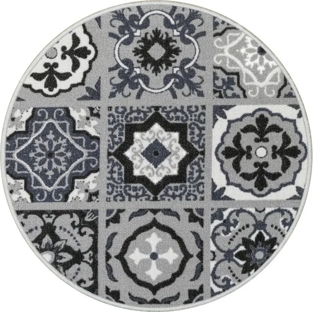 Protiskluzový koberec PATCHWORK 19 New šedý