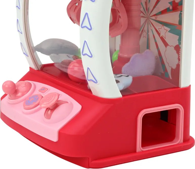 LEAN Toys Automat na chytání panenek, drobností a plyšáků – růžový