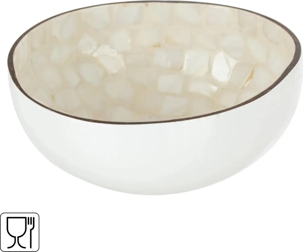 Plastová miska KOKO 13 cm, bílá