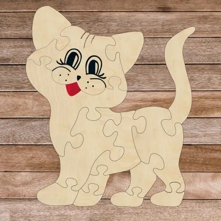 Montessori dřevěná vkládačka pro děti - KOČKA | SENTOP H016