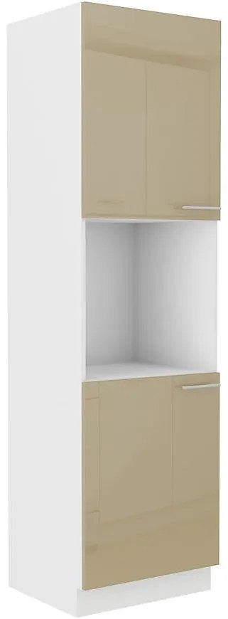 Kuchyňská Skříňka Lara 60dp-210 2f Bb Mdf Cappuccino Lesk