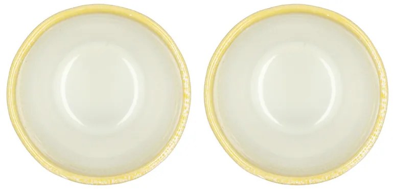 Villa Collection Kameninový hrneček Styles 7,5x9 cm (2ks) Yellow/Cream