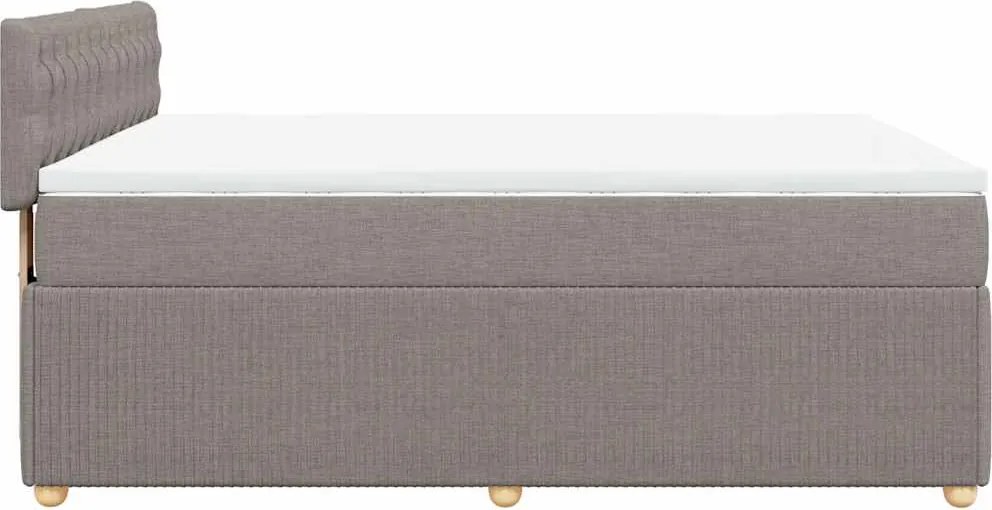 Box spring postel s matrací taupe 140x200 cm textil 3289790
