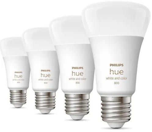 SADA 4x LED Stmívatelná žárovka Philips Hue WACA E27/6,5W/230V 2000-6500K