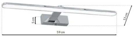 LED Koupelnové osvětlení zrcadla SPLASH LED/12W/230V IP44