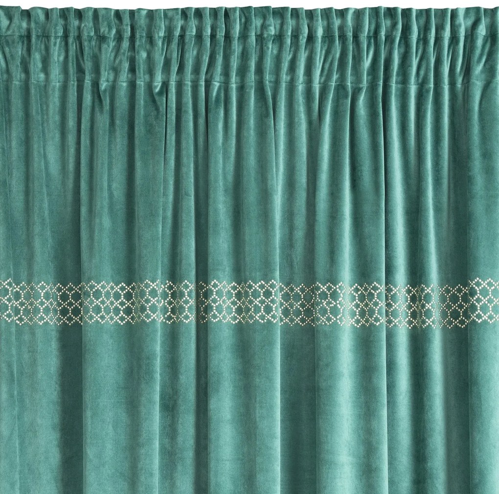 ZATEMŇOVACÍ ZÁVĚS NA PÁSCE JOVITA 140X270 CM ZELENÁ