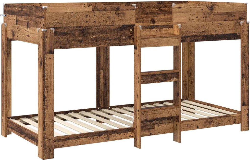 Patrová postel pro děti Staré dřevo 80 x 200 cm 3410529