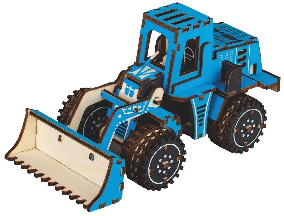 Woodcraft construction kit Woodcraft Dřevěné 3D puzzle Nakladač
