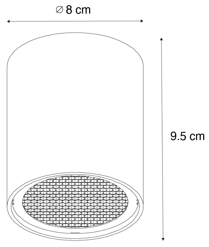 Designové bodové světlo zlaté - Tubo Honey
