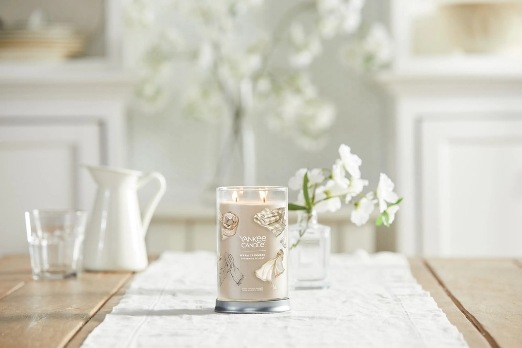 Yankee Candle – Signature Tumbler svíčka Warm Cashmere (Hřejivý kašmír) Velikost: velká 567 g