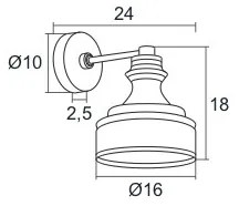 Argon 3796 - LED Nástěnné svítidlo TULUZA LED/5W/230V