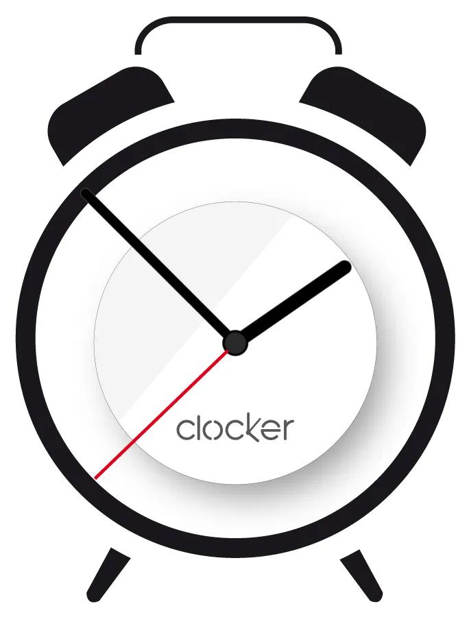 Clocker Nalepovací hodiny Alarm Barva ciferníku: Bílá