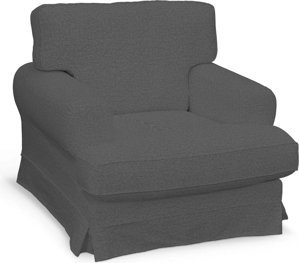 Potah na křeslo IKEA Ekeskog barva šedá látka pletený vzor