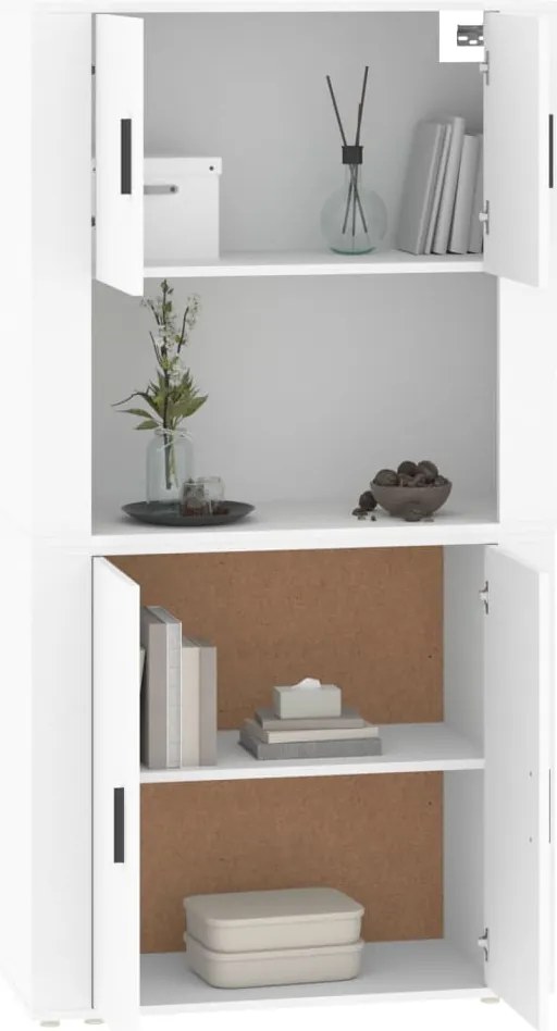Skříň highboard bílá kompozitní dřevo 3185351