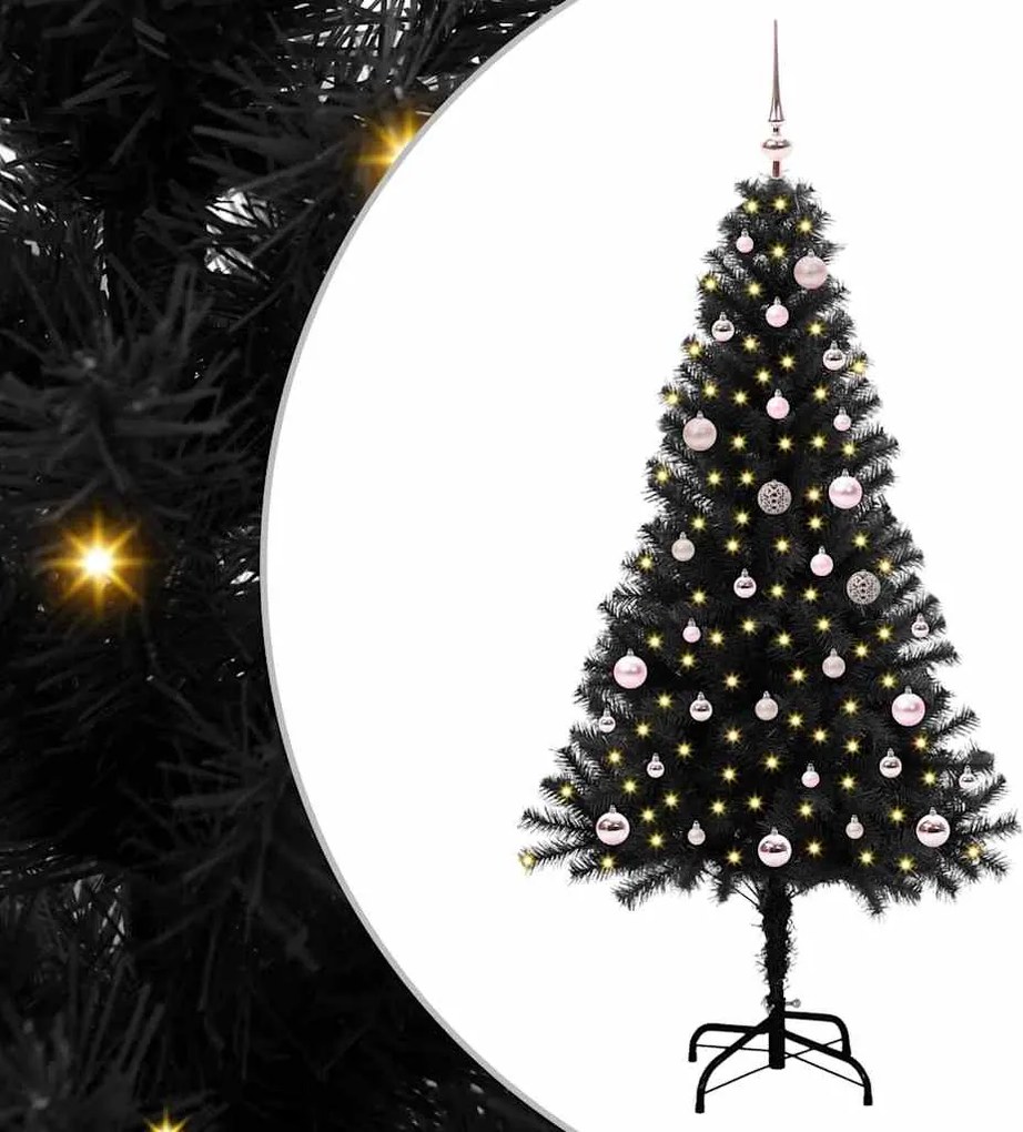 Vánoční stromeček Černá 150 cm PVC 3396467