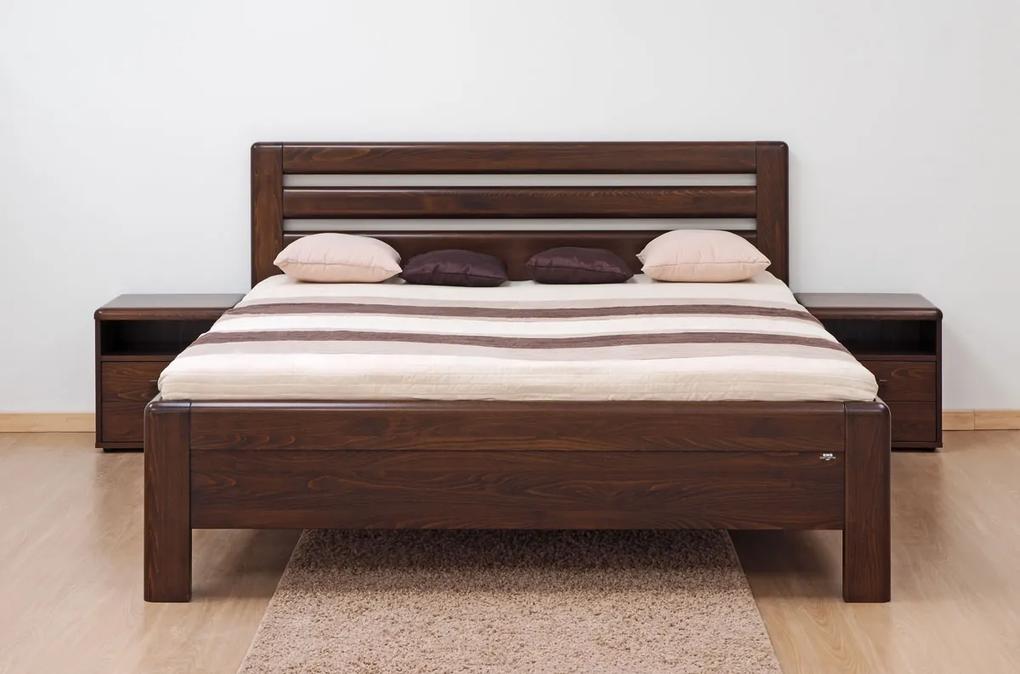 BMB Adriana Lux postel - buk Moření: Jabloň, Provedení: Jádrový buk cink, Rozměr: 160 x 200 cm