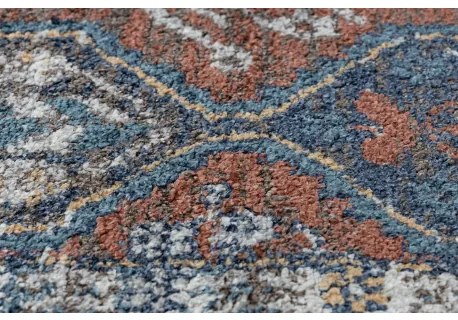 Moderní koberec BELLE BG60A hnědý / růžový střapce velikost 140x190 cm | krásné koberce cz
